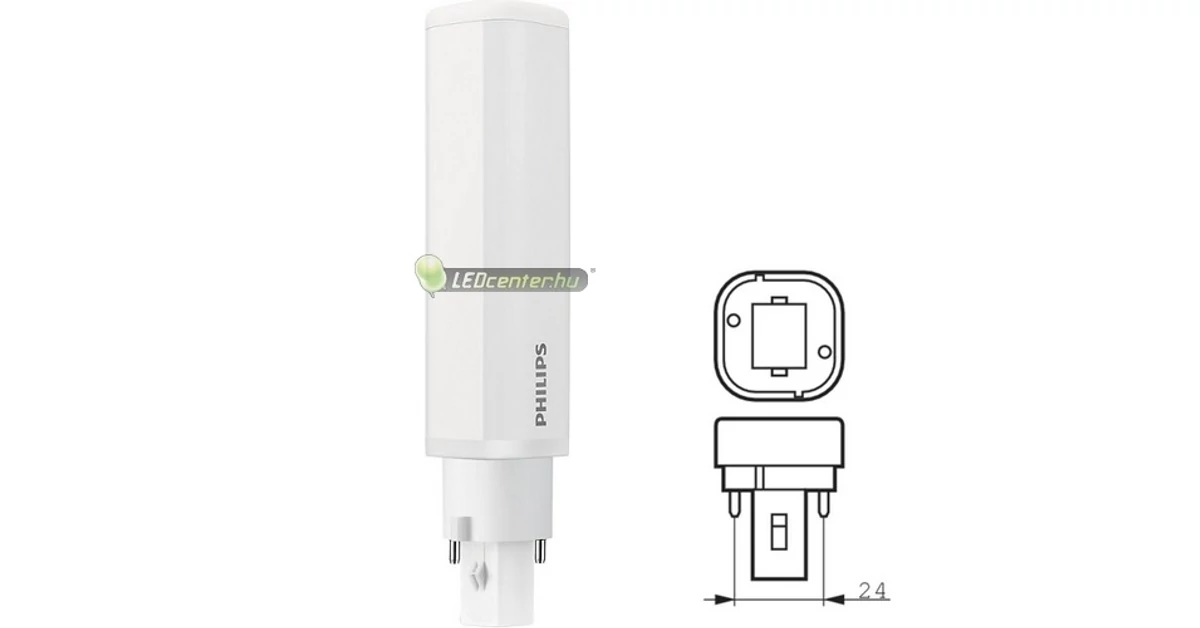 G24 - PLC LED égők, izzók tűlábbal